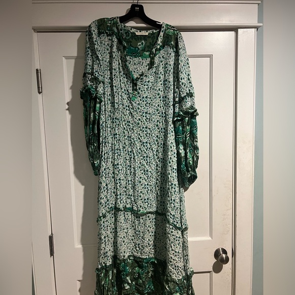 Spell | Dresses | Spell Green Floral Maxi Dress | Poshmark